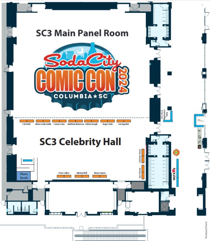 Floorplan & Exhibitor/Artist List | Soda City Comic Con Columbia SC